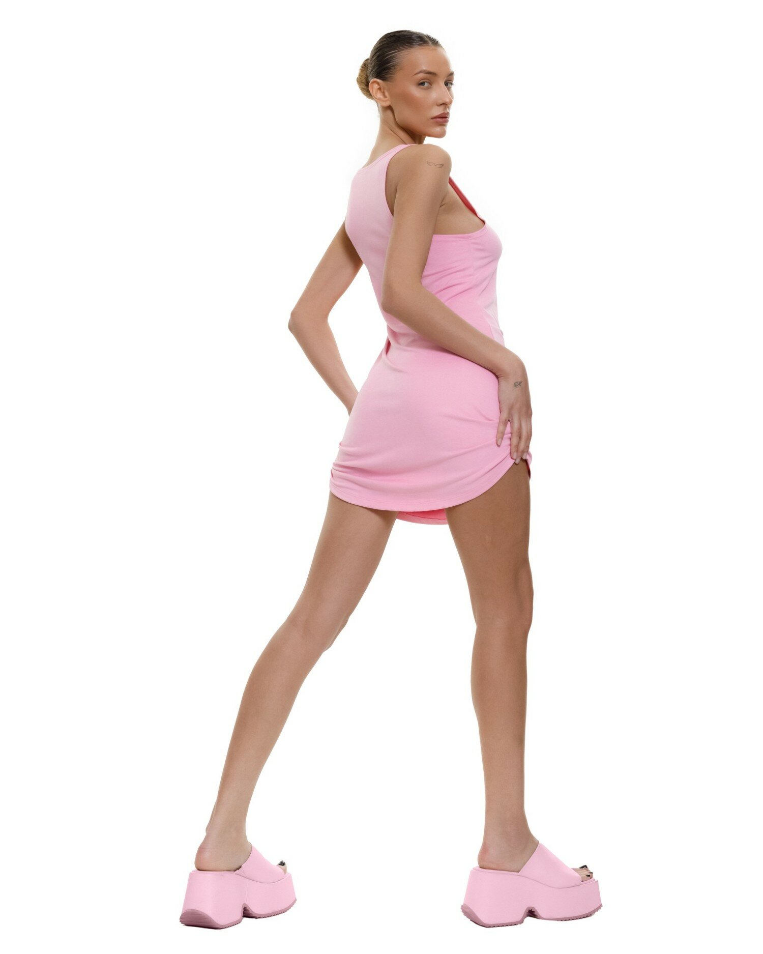 Платье SUBORBIA BASE CLASSIC mini, размер OneSize, pink — фото 1