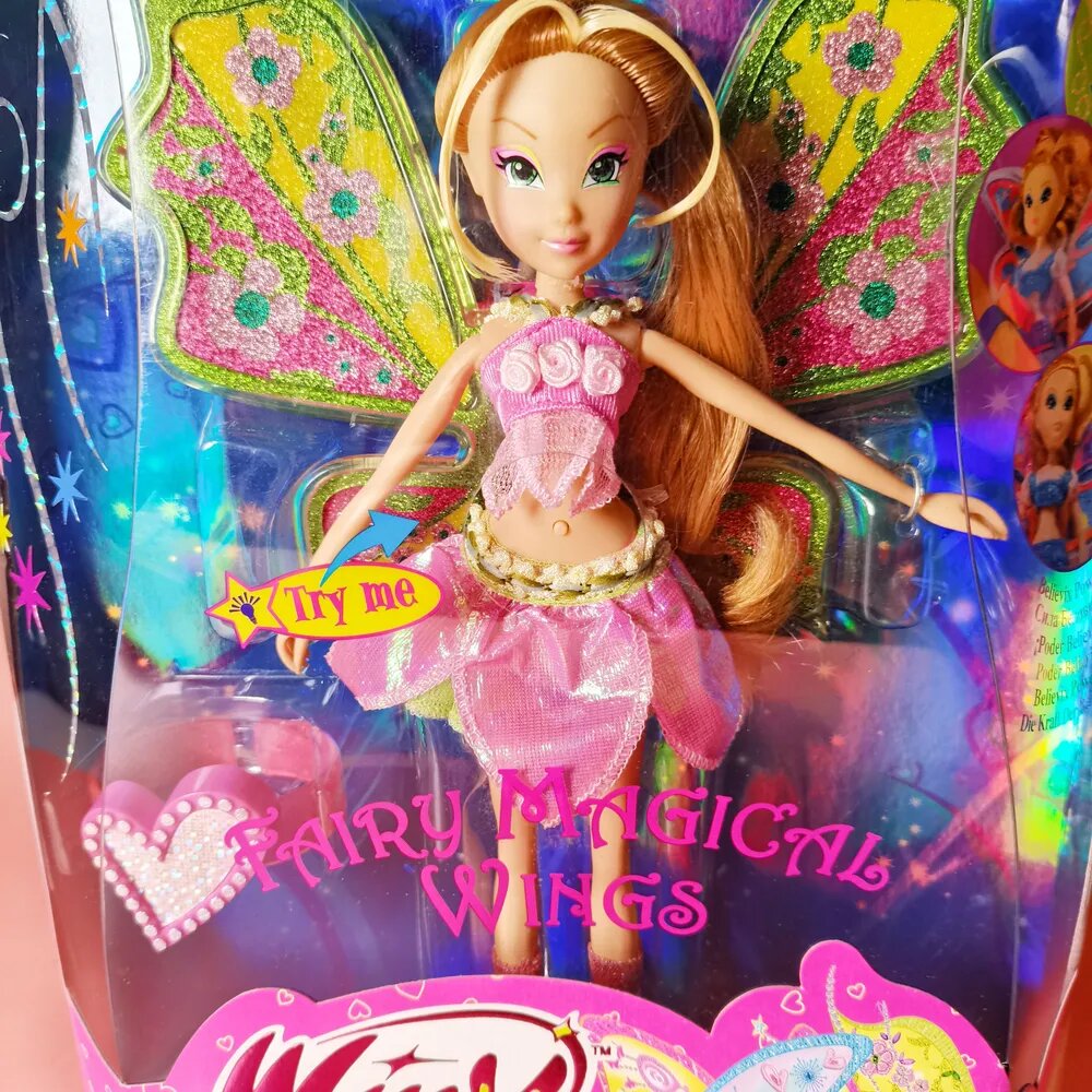 Winx club Flora флора Девочка-кукла Волшебные крылья винкса Стелла