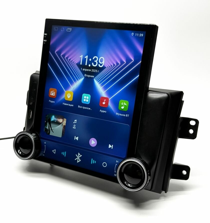 Большая магнитола Tesla Drive One 4/64 с крутилками Suzuki SX4 - СХ4 2007-2013