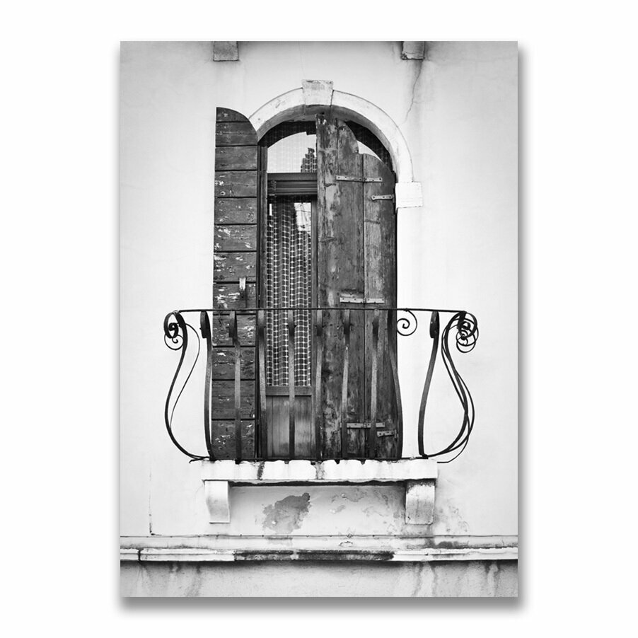 Картина на холсте Старинный балкон, 50х70 см