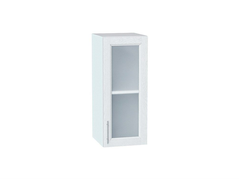 VVT Шкаф верхний с 1-ой остекленной дверцей Сканди Белый, White Softwood, 720, 300 В*Ш*Г 716*300*320, фасад МДФ/Стекло White Softwood, корпус Белый White Softwood