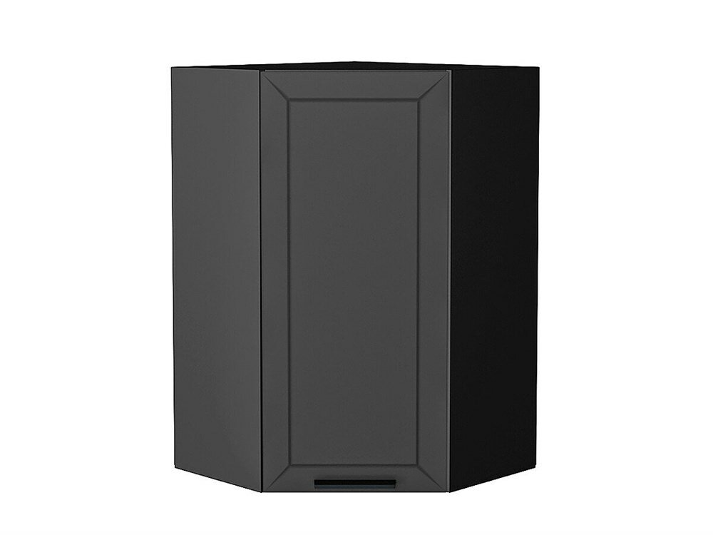 VVT Шкаф верхний угловой Глетчер Graphite, Маренго Силк, 920
