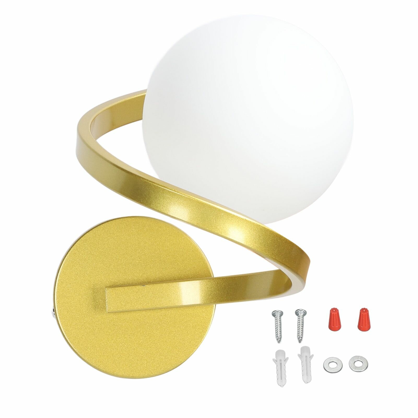 Спиральное настенное бра с G9 цоколем для лестниц и коридоров