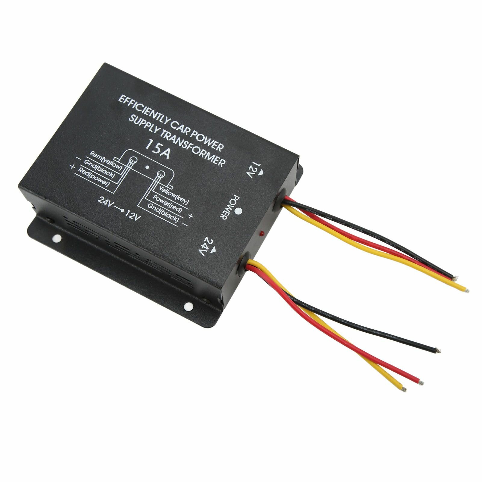 Преобразователь напряжения DC-DC 24V -> 12V, 15A (для грузовиков)