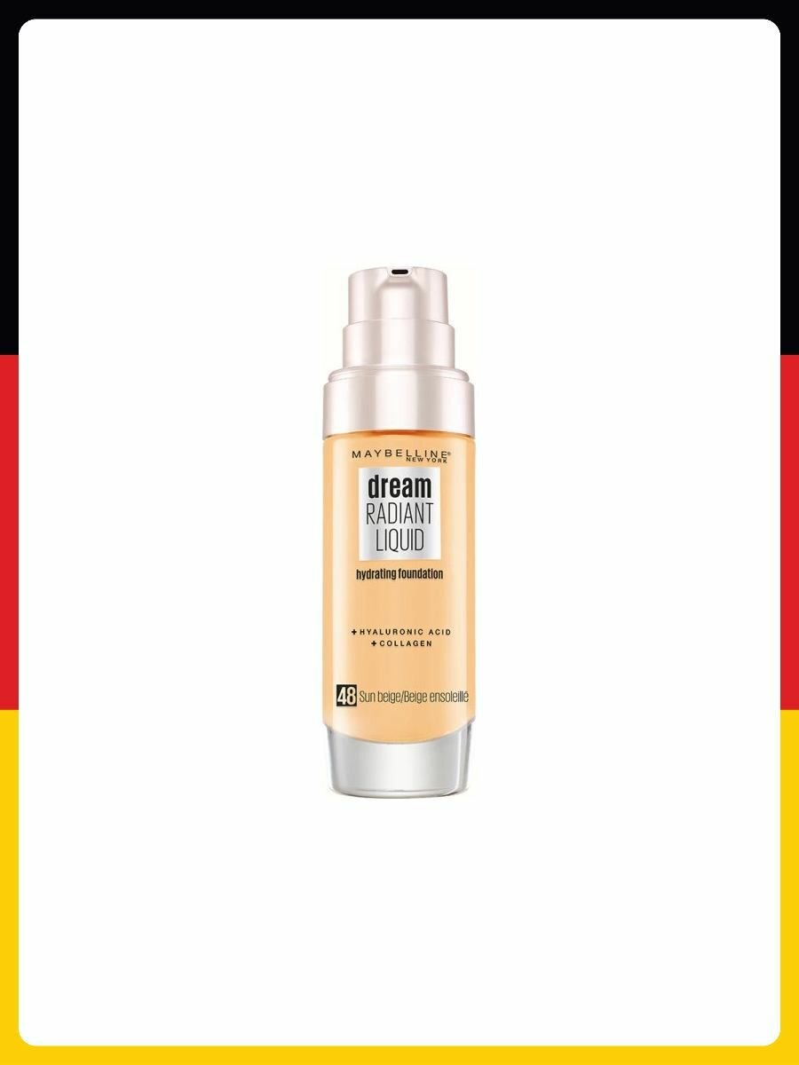 Тональный крем Maybelline New York Dream Radiant Liquid Make-Up 48 Sun Beige Foundation (fl ssig) 30ml
