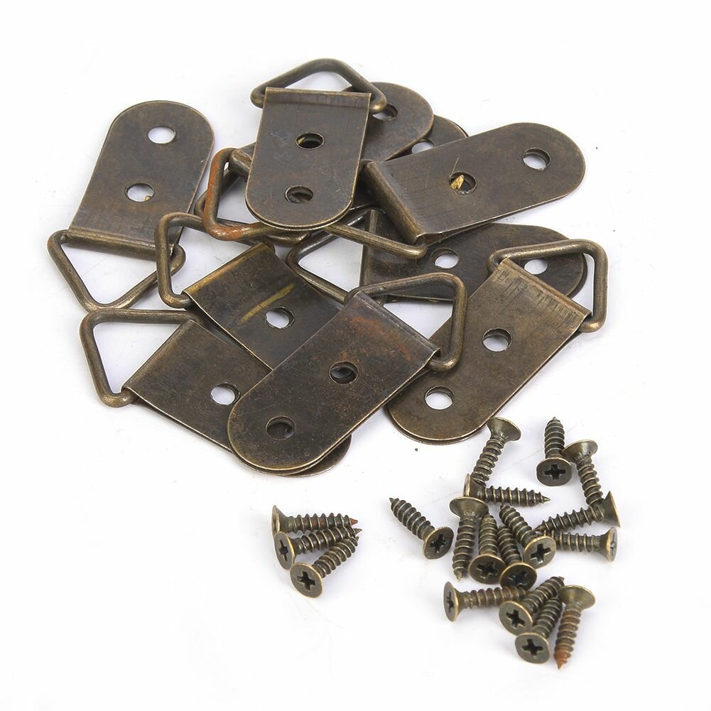 50 шт. железных крючков-вешалок для фоторамок, настенные, художественные принадлежности. (Тип E, 22-53мм)