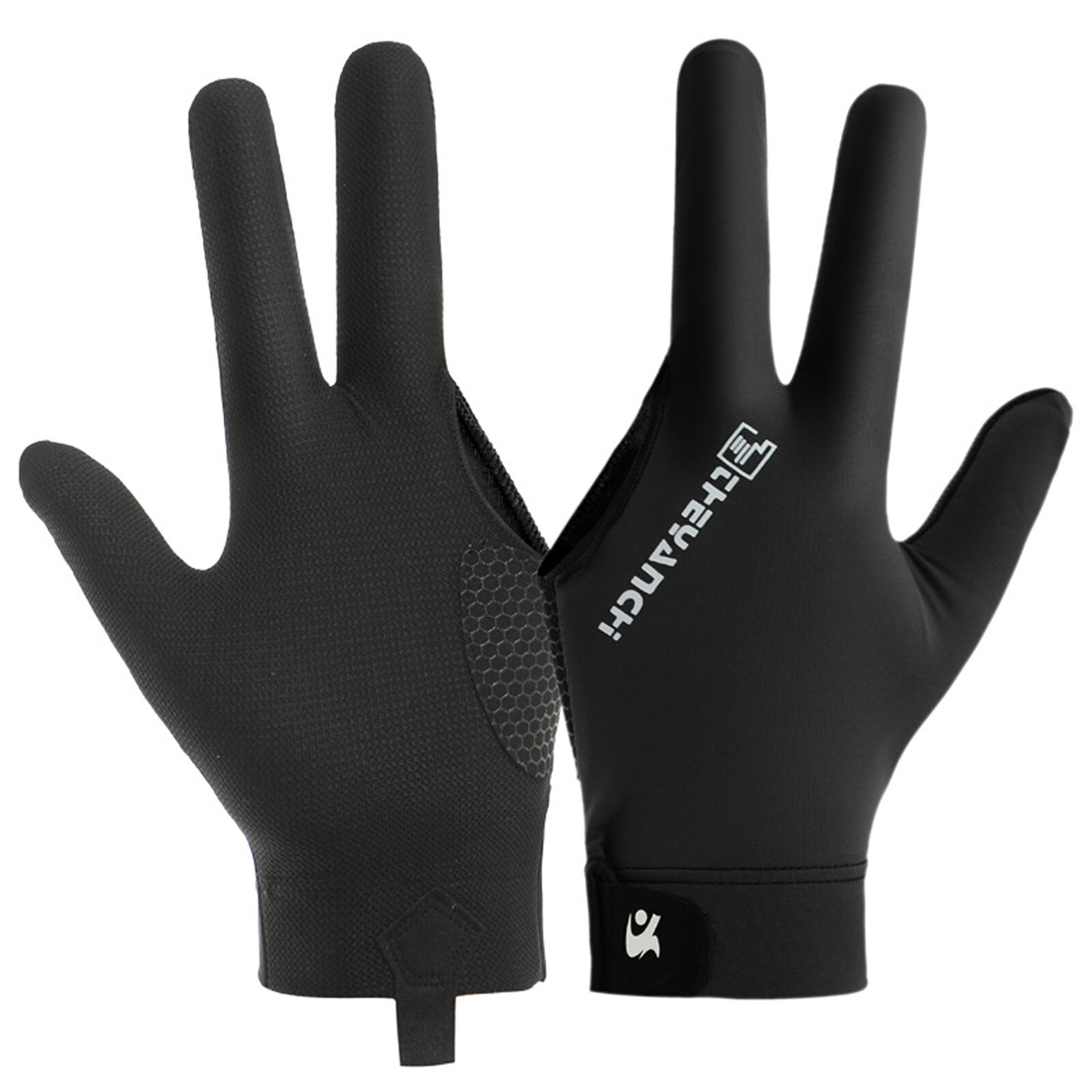 Перчатки для игроков в пул 3 пальца Бильярдные перчатки Материал Полиэстер Спандекс Цвет Черный Серый Черный Красный Черный Серый Размер 22*9см Вес 20г Пакет содержит 1 перчатку