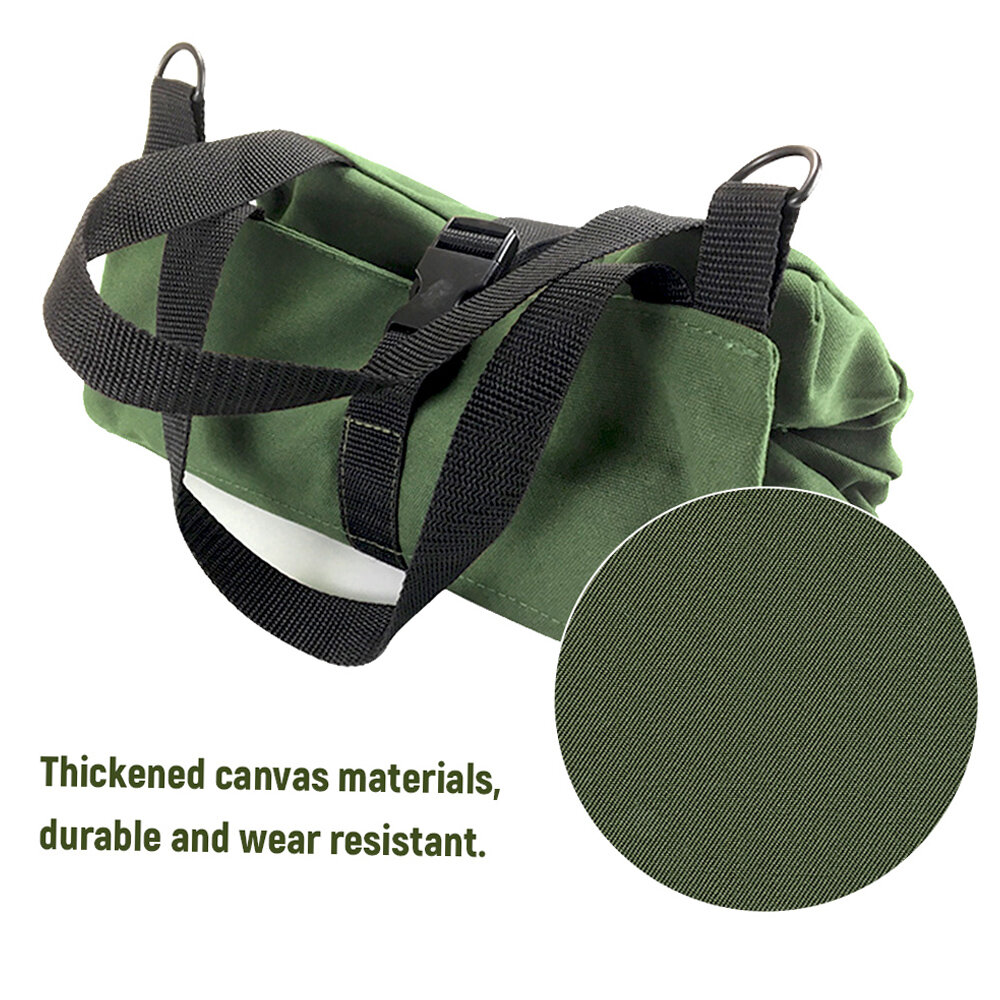 Сумка-органайзер для инструментов PENGGONG: с 5 карманами, холщовая, на молнии, портативная roll-up сумка.