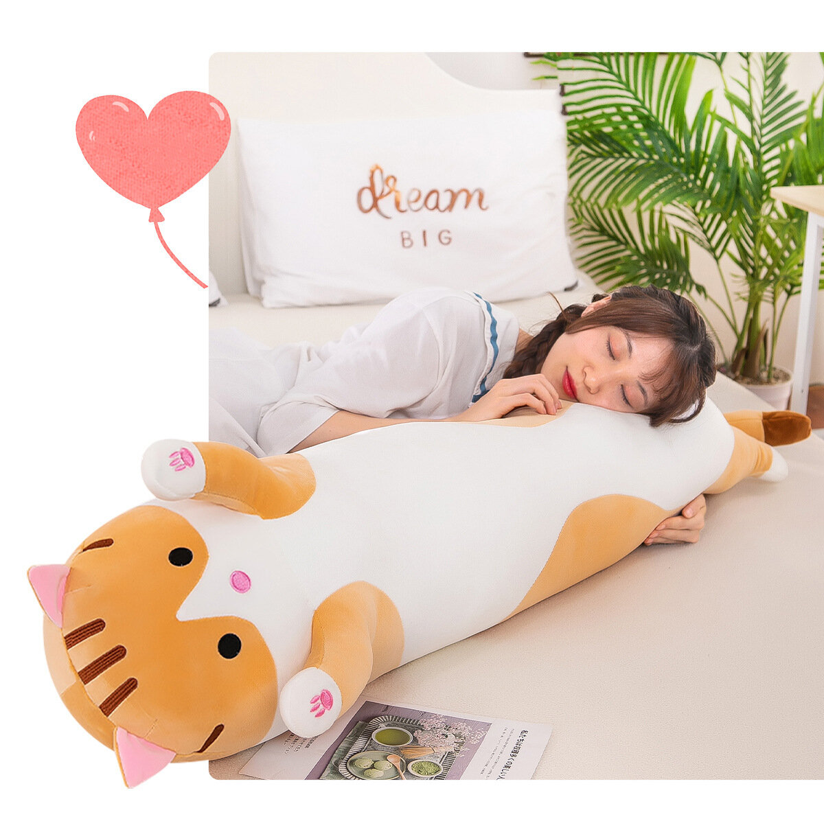 Мягкая игрушка длинный Кот Батон 160 см