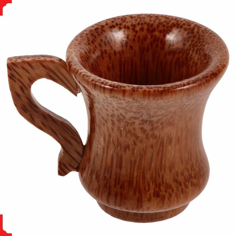 Подогреватель для кружек, высокие кружки с ручкой, кокосовое дерево, бокал для вина, деревянная чашка 8.30X6.50X6.00CM