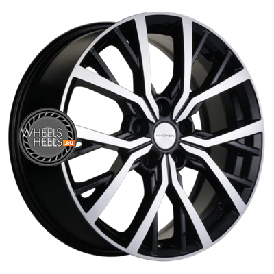 Диск автомобильный литой Khomen Wheels KHW1806 (CS35/CS35 Plus) 18x7 5x110 et50 dia63.3 Black-FP