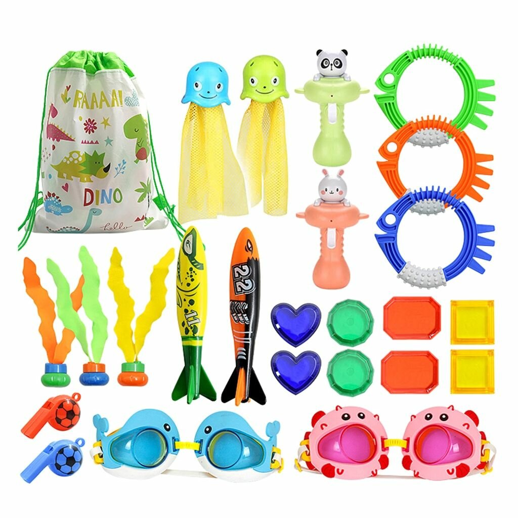 Игрушки для ванной, Набор для подводных игр в детском бассейне - модель 86, 1 комплект