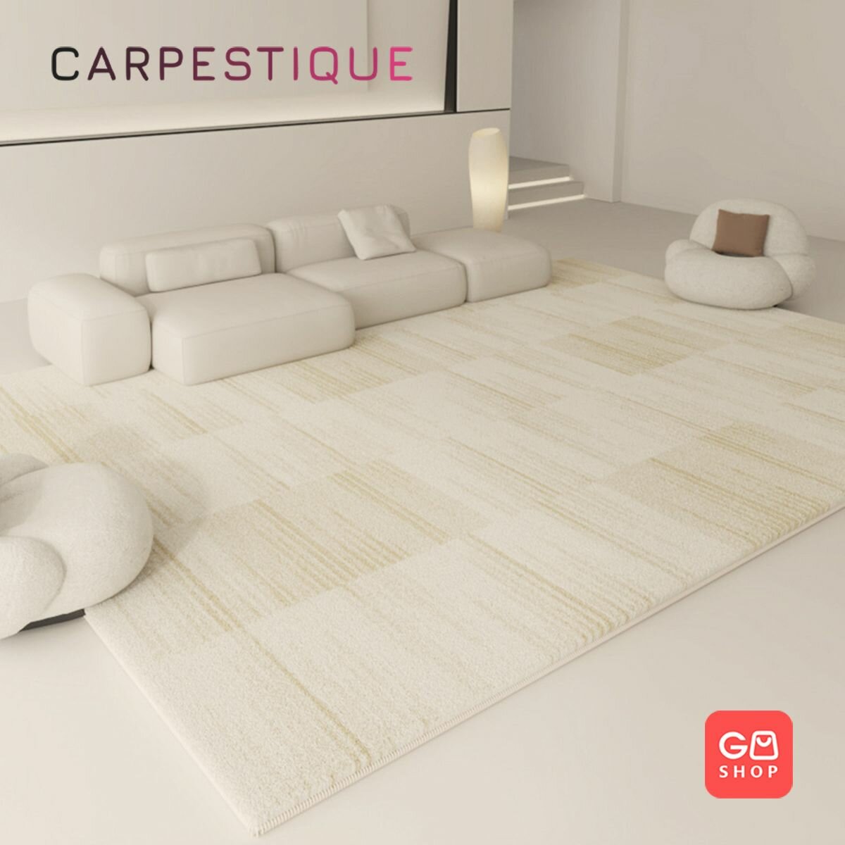 Ковер Carpestique современный большой ковер для гостиной Искусственный кашемир, минималистский дизайн