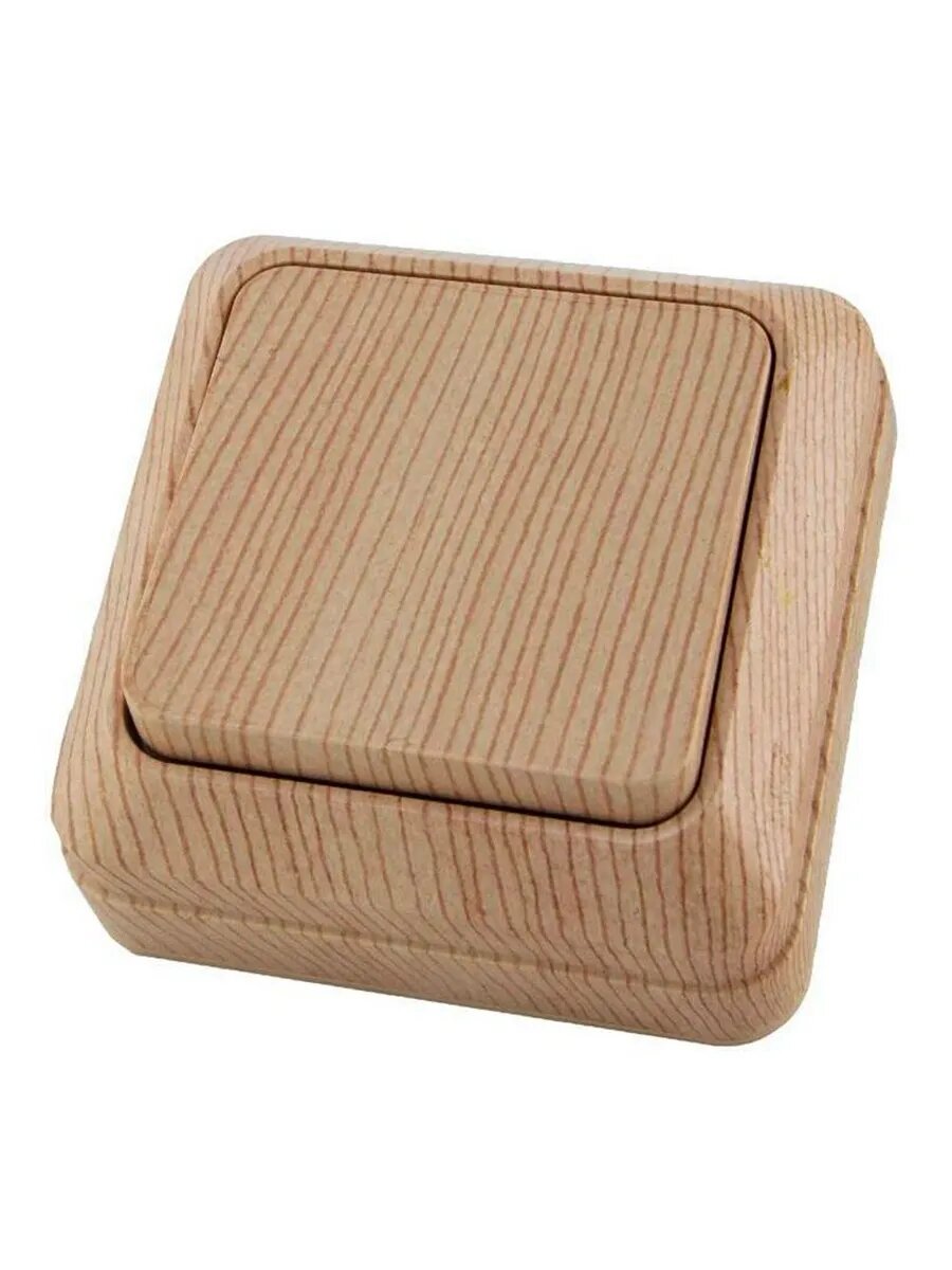 Выключатель TDM "Ладога" 1 клав. 10А сосна {SQ1801-0043} 1 шт