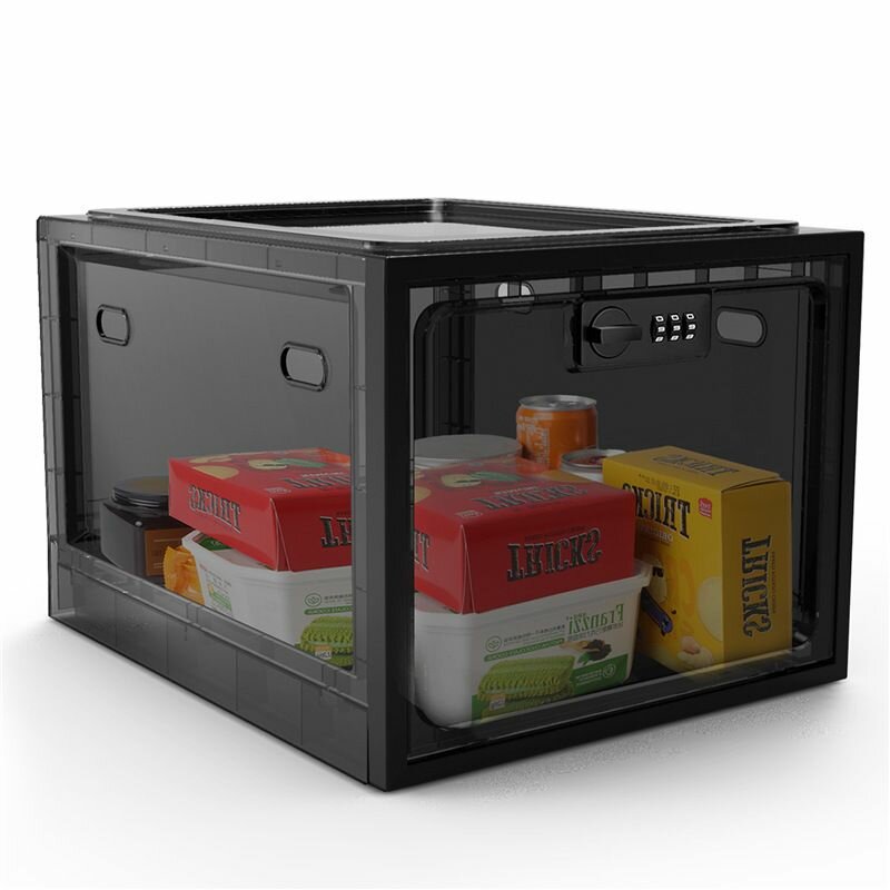 Прозрачный ящик для хранения продуктов питания в холодильнике с паролем A
