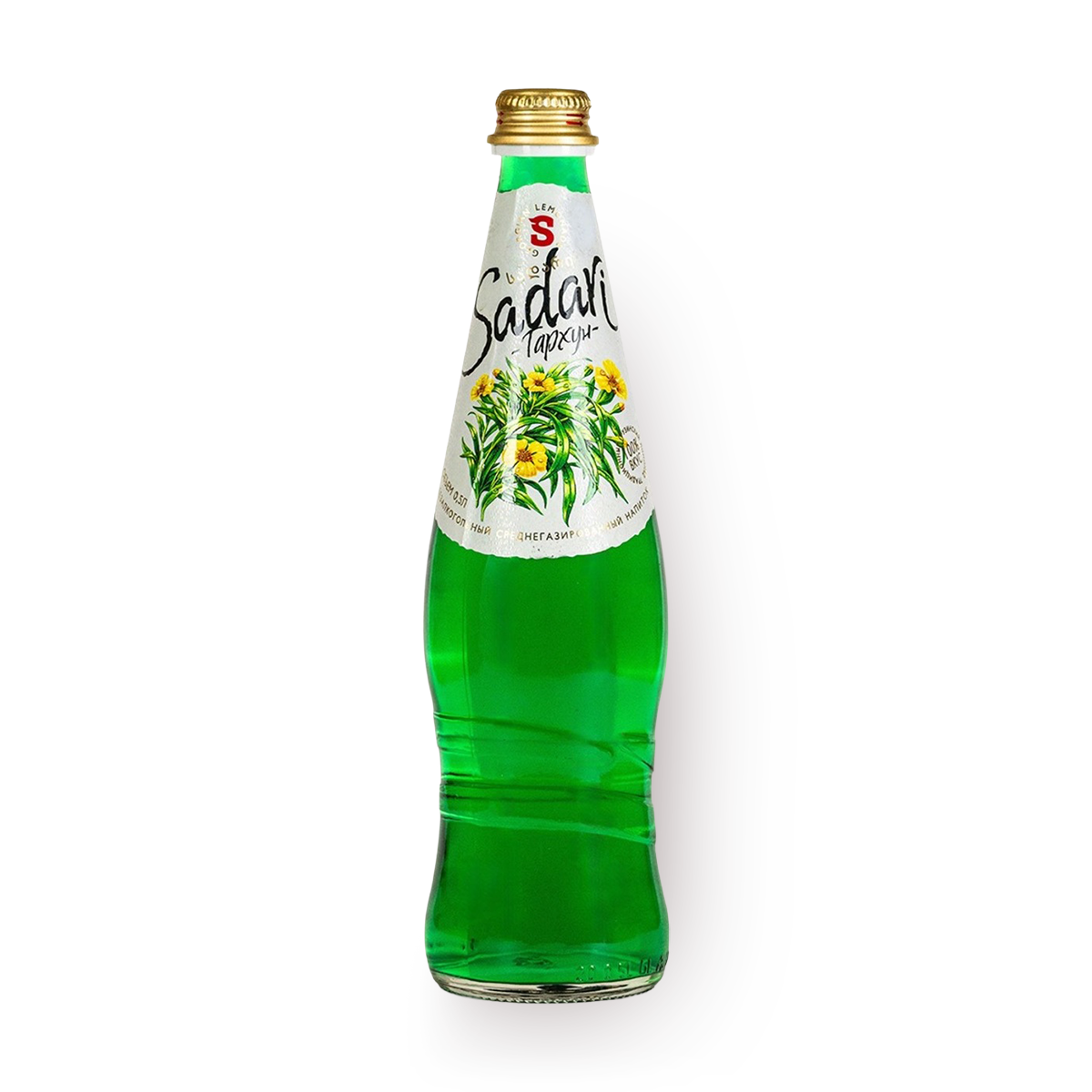 Напиток Sadari Тархун, среднегазированный, 0,5 л, стекл. бутылка