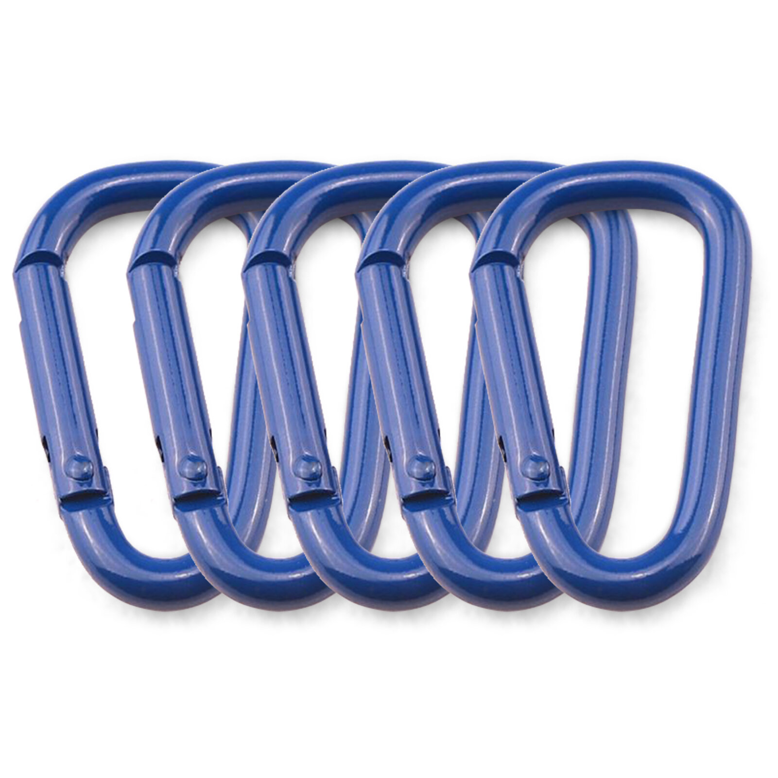 5шт Карабин D-Образной Формы Из Алюминиевого Сплава Карабины для Наружного Кемпинга Пешего Туризма Скалолазания