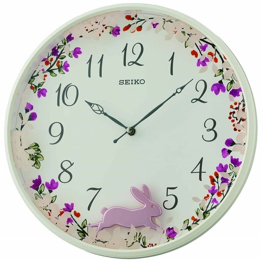 Настенные часы с маятником Seiko Quartz Wall Clock QXC238WN