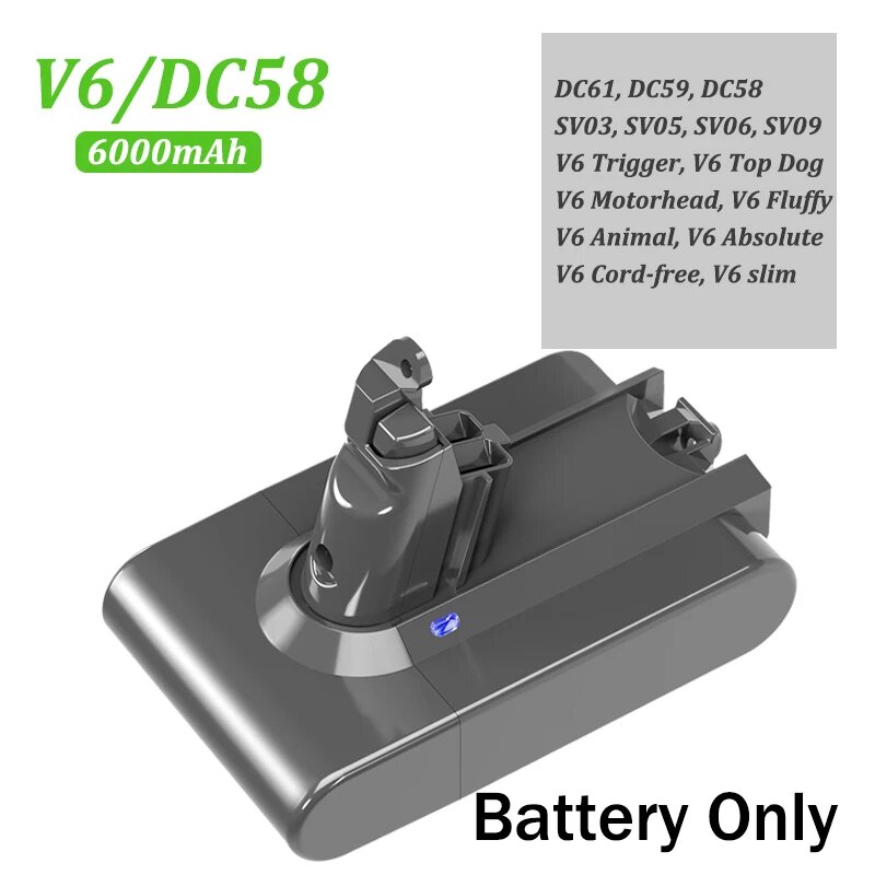 Для Dyson Cleaner аккумулятор 21,6 В V6 V7 V8 V10 DC31 сменный аккумулятор SV09 SV11 SV10 SV12 DC45 аккумуляторы для пылесоса для животных