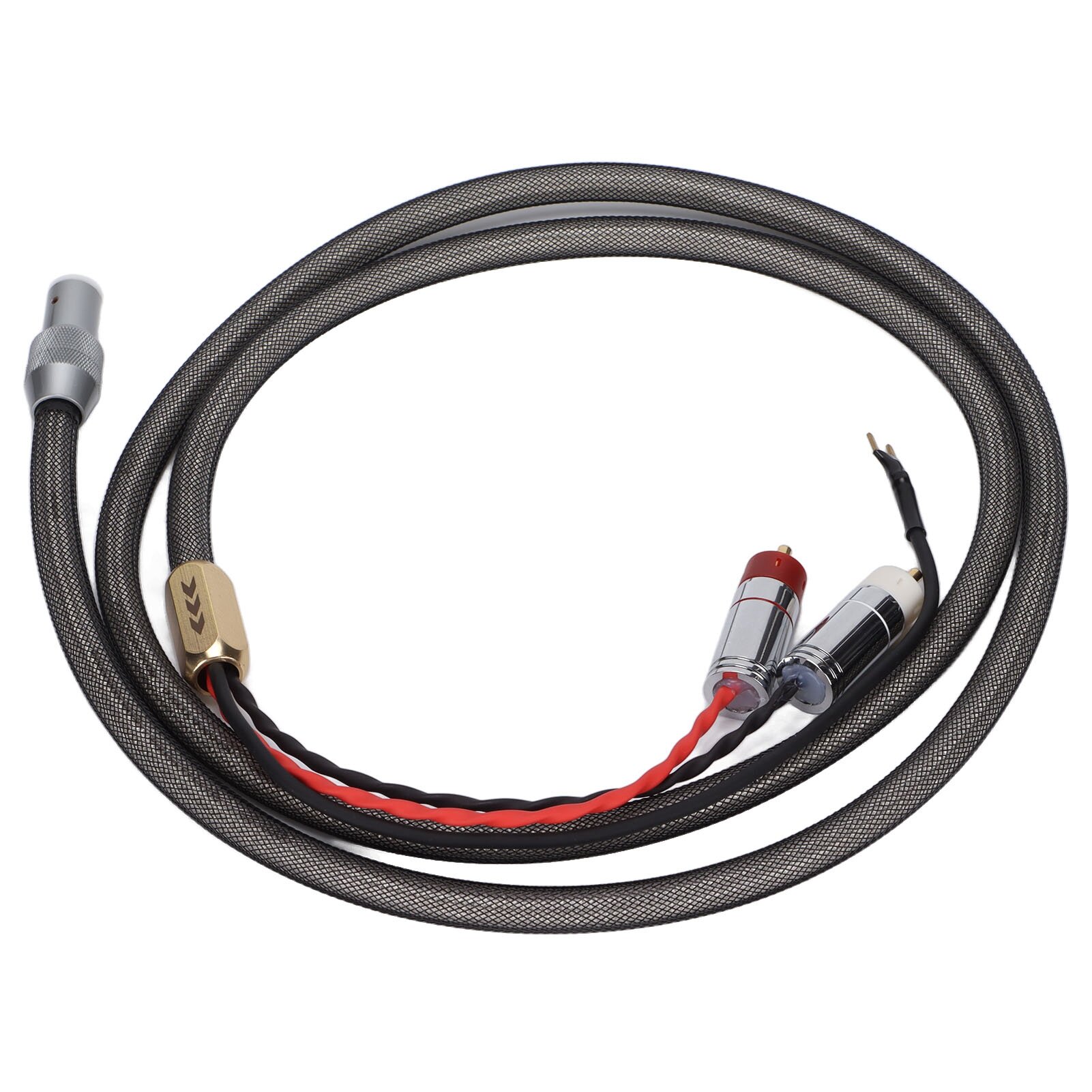 Xangsane XS‑0609 Виниловый кабель тонарма Посеребренный виниловый кабель LP RCA на 5-контактный XLR с проводом заземления 2 м / 6,7 фута