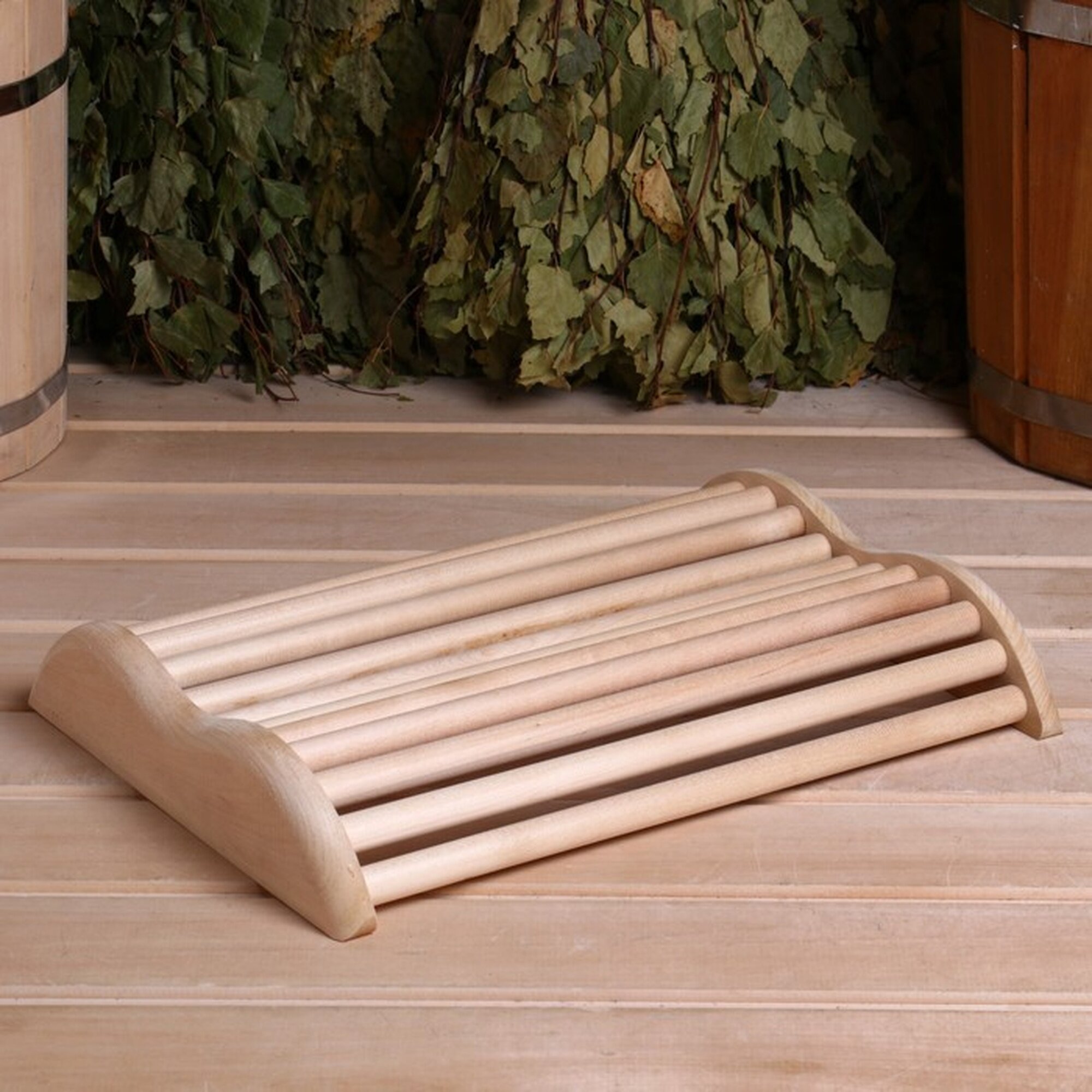 Подголовник Добропаровъ 9096979, липа, бежевый, 36,5x27x5,5 см