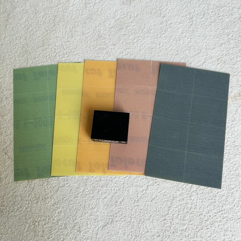 Абразивный лист KOVAX Tolecut клейкий (29х35 мм. х 8 шт.) 5 видов от K800 до K3000 по 1 листа каждого + шлифблок Toleblock S