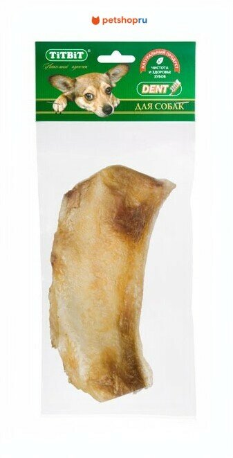 TiTBiT Лакомство Хрящ лопаточный говяжий для собак, 1 шт. (мягкая упаковка)