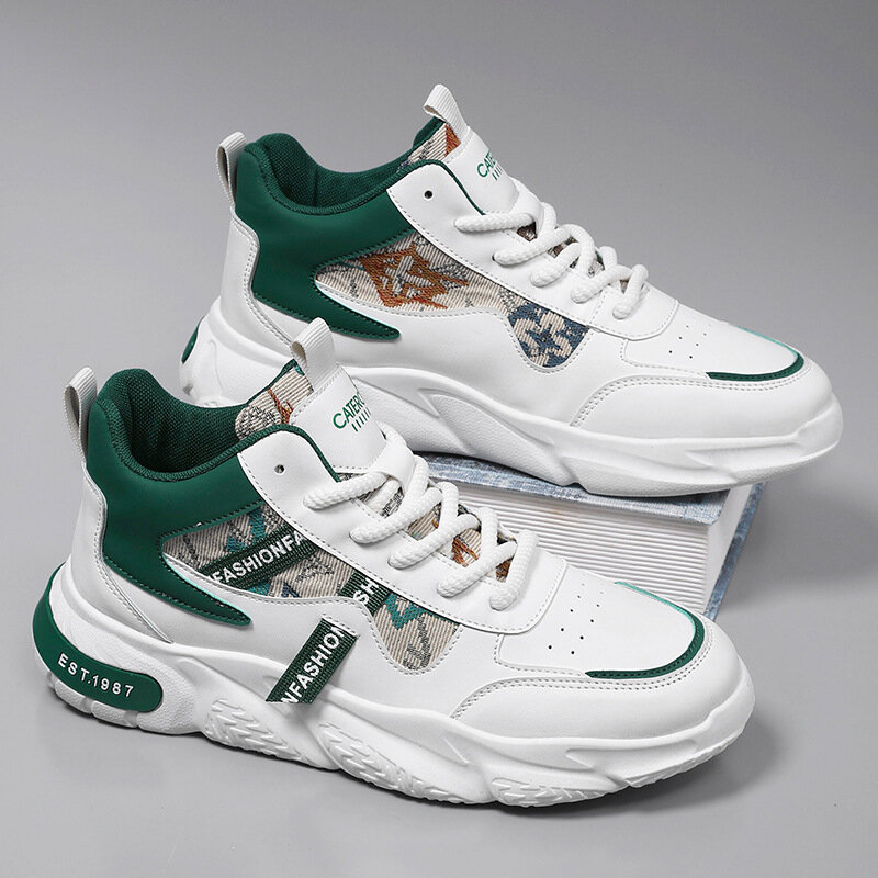 MOOCIE Обувь Спортивная обувь Мужская обувь для бега на толстой подошве Daddy Shoes Мужская повседневная дышащая сетчатая универсальная модная обувь