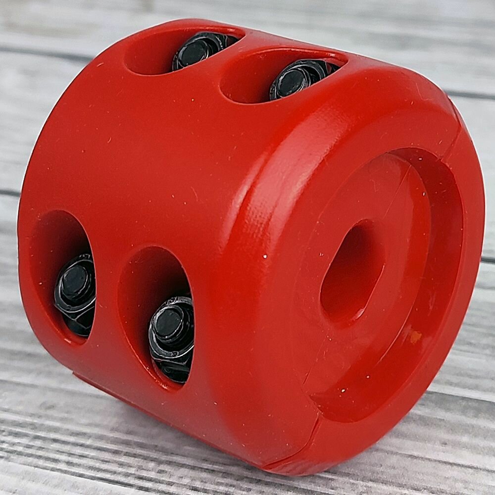 Стопор-демпфер троса лебёдки, крюк, резина, красный, рабочая нагрузка 2 т