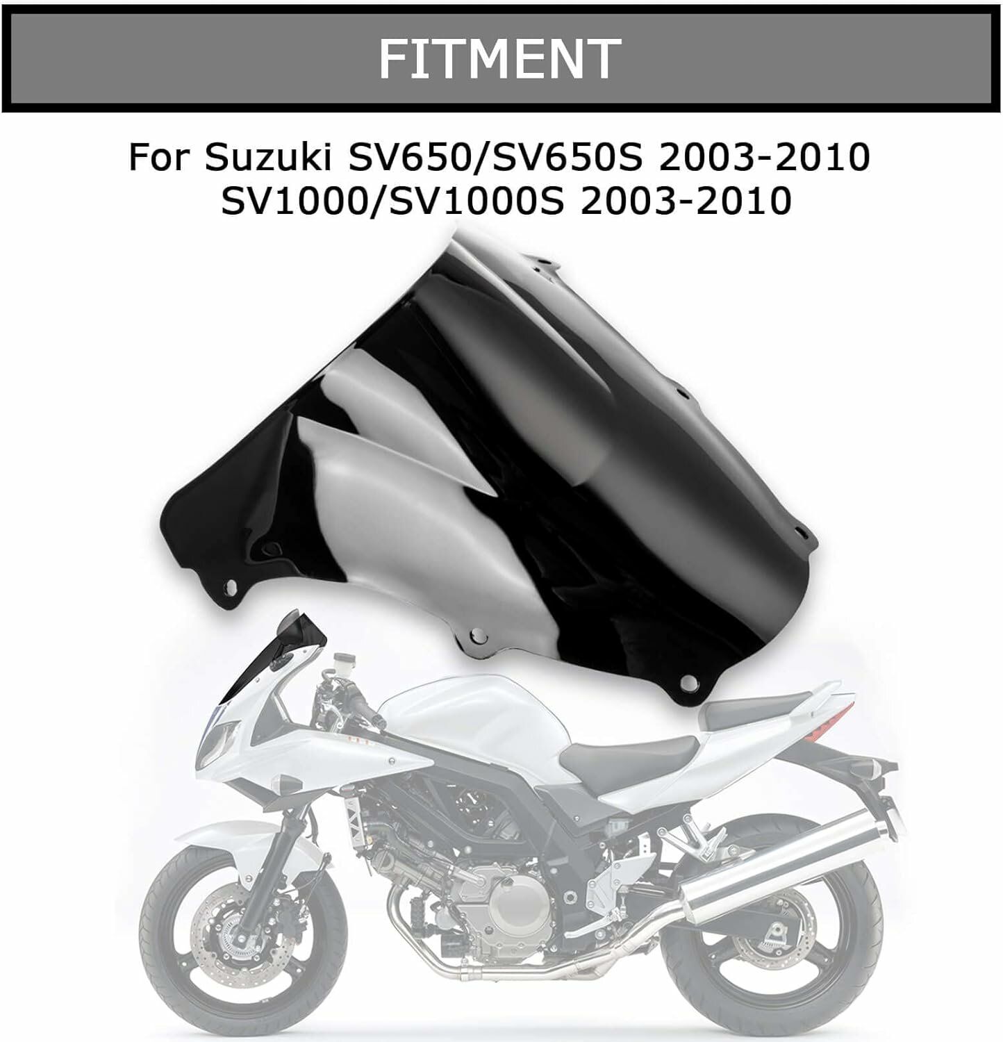 Ветровое стекло мотоцикла Suzuki SV650 SV1000 2003-2012