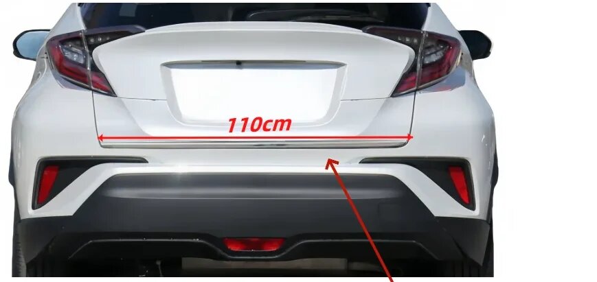 Для Toyota C-HR IZOA задняя дверь автомобиля задняя дверь Нижняя крышка молдинговая отделка задняя дверь из нержавеющей стали автомобильные аксессуары 2017 +