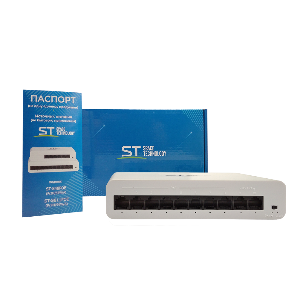 Источник питания 8-ми порт. ST-S811POE
