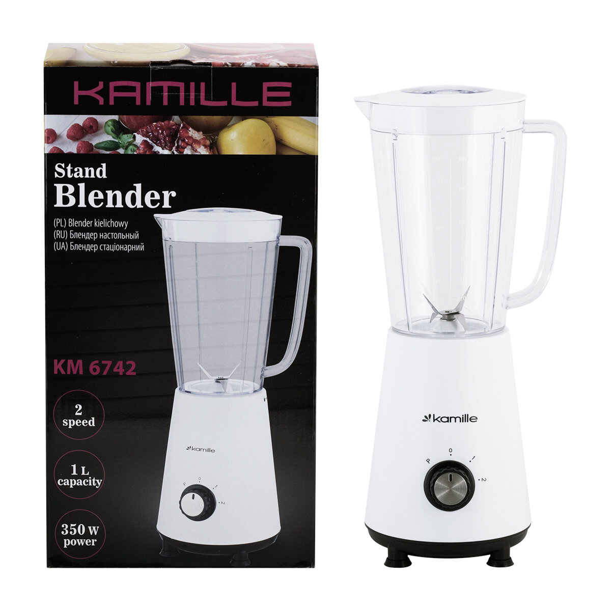 Блендер стационарный 1л KM-6742 Kamille