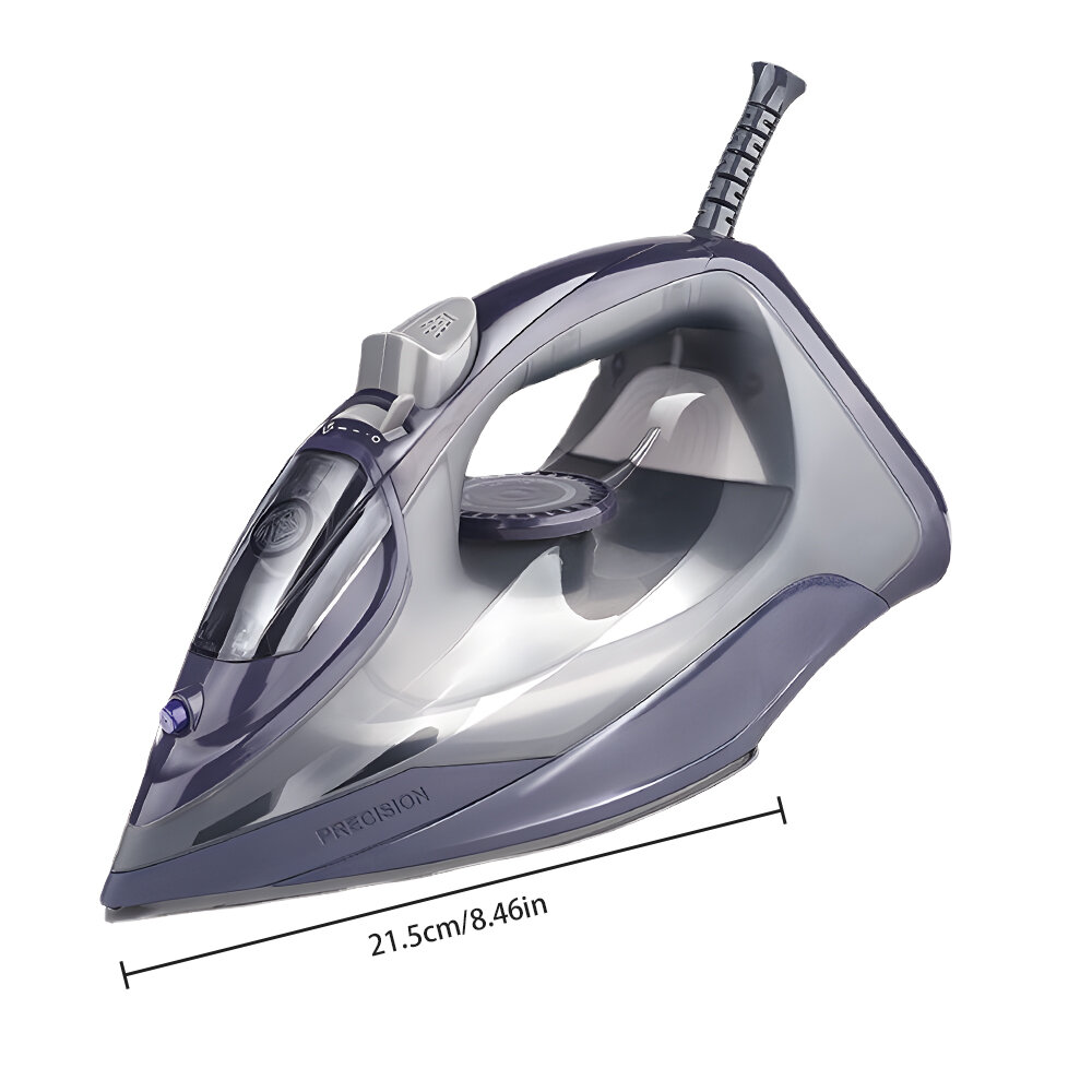 SOKANY Steam Iron for Clothes with Precision Thermostat Dial 2600W Portable Flat Ergonomic Handle Anti-scratch Bottom Plate 250ml Water Cup Capacity