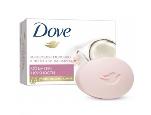 Дав / Dove - Крем-мыло Pink Кокосовое молочко и аромат лепестков жасмина 100 г