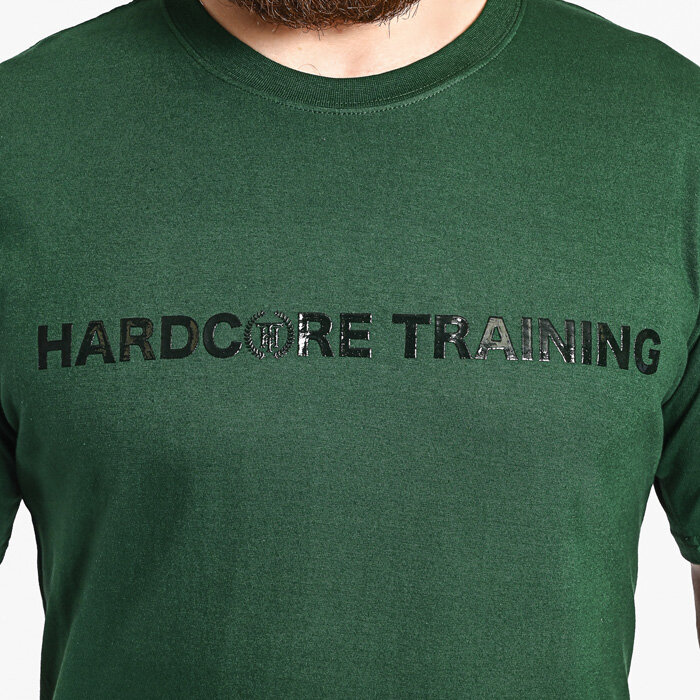 Футболка HARDCORE TRAINING Basic, 1 шт., размер XL, темно-зелёный — фото 1