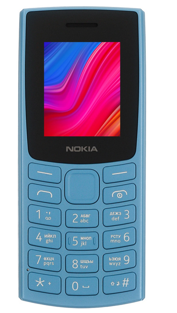 Мобильный телефон Nokia 110 (2023) DS, 2 SIM, экран 1.8", 1000 мА*ч, Синий