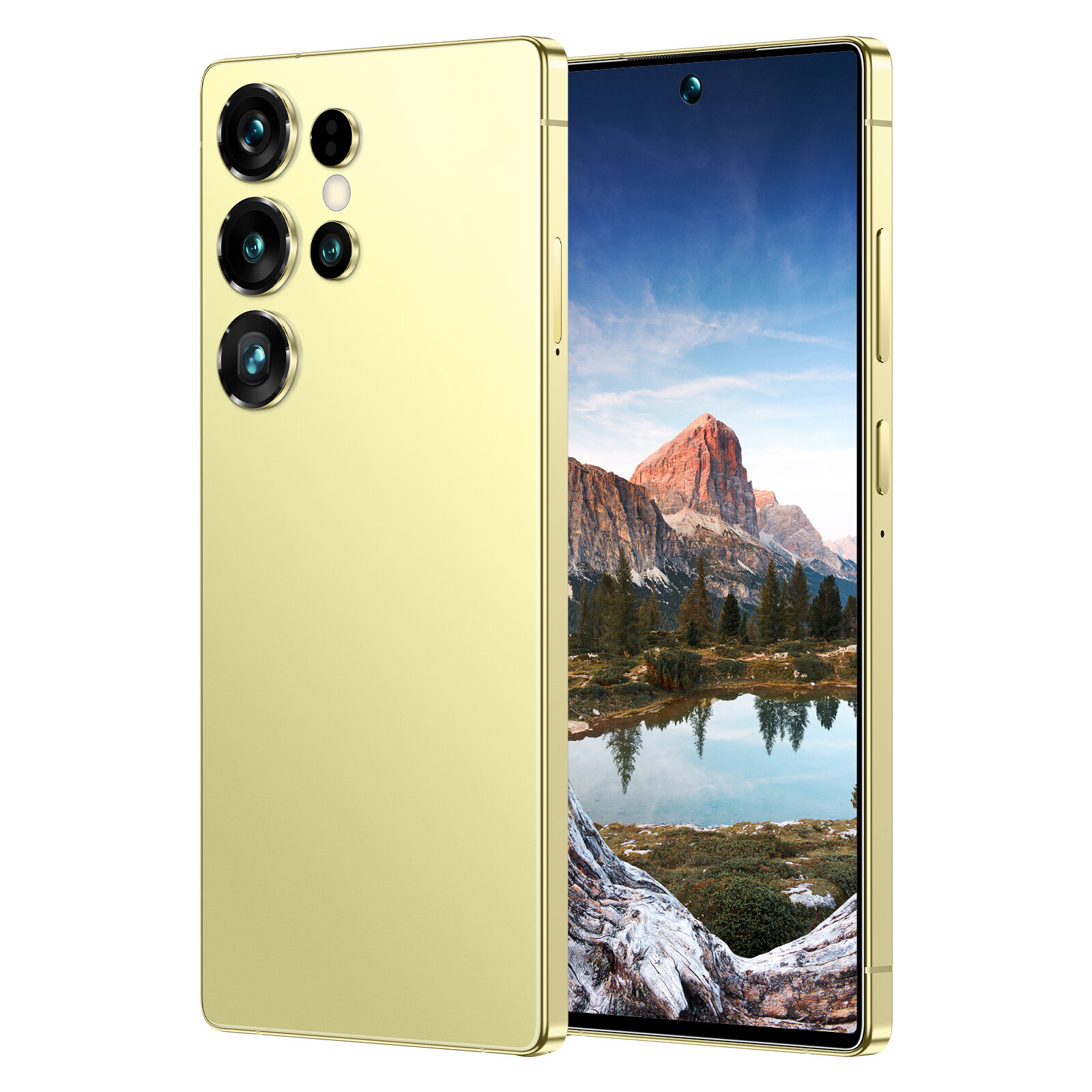Смартфон S25 Ultra, камера 50 Мп, экран 6,2", память 16ГБ + 1ТБ, встроенный стилус (золотой)