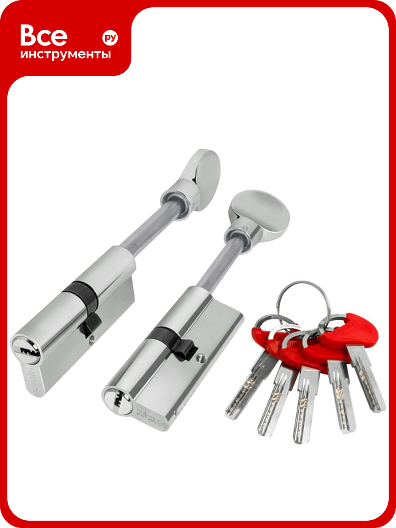 Цилиндровый механизм со штоком Fuaro D-PRO507/85 mm /50+10+25/ CP хром 5 кл. 39169