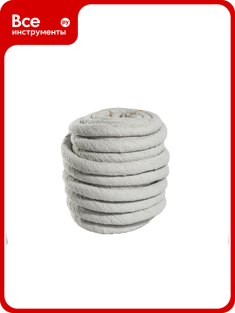 Асбестовый термостойкий шнур УРТ шаон 5 мм, 10 метров 24476-шаон_5ммх10м 24476-шаон_5мм*10м, надежный