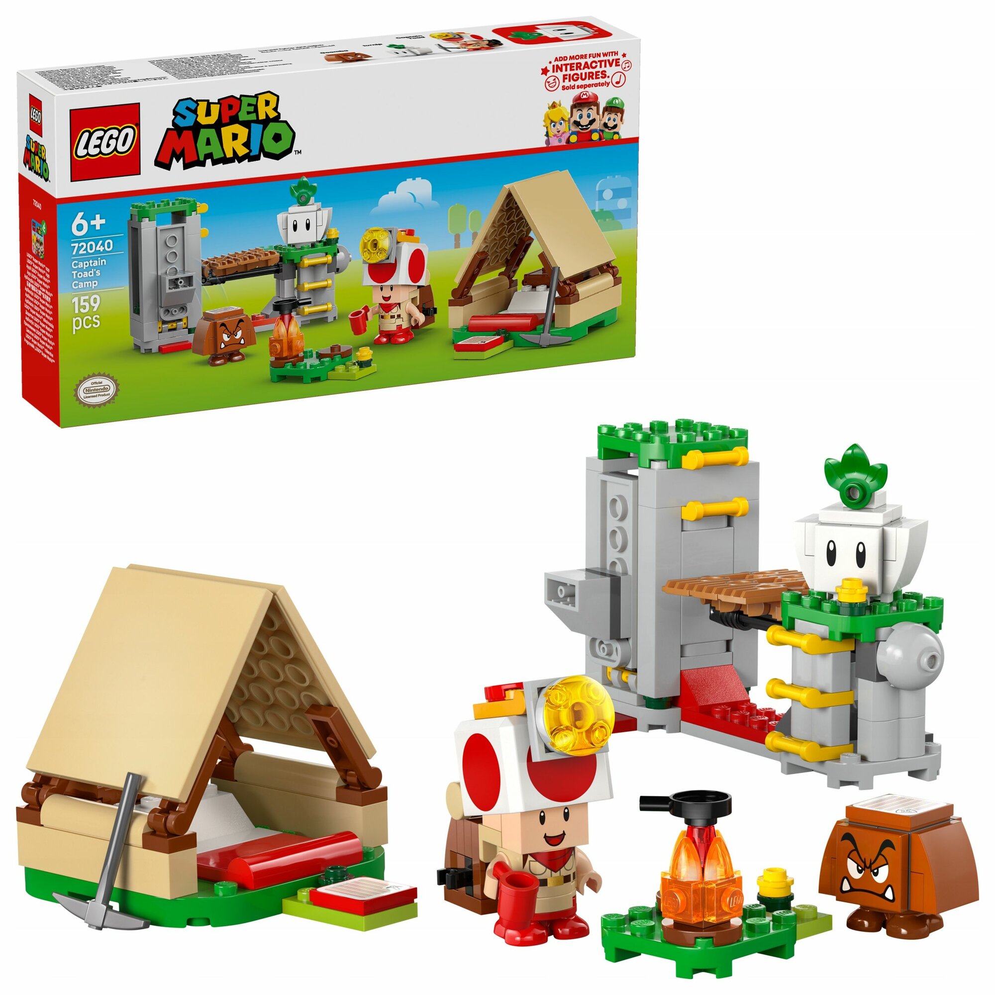 Конструктор LEGO Super Mario - Капитан Тоад и Лагерь - Лего 72040