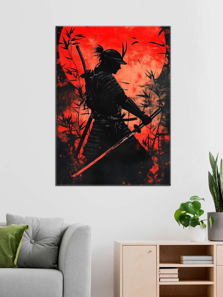 Картина на стену "Самурай", 30х40 см