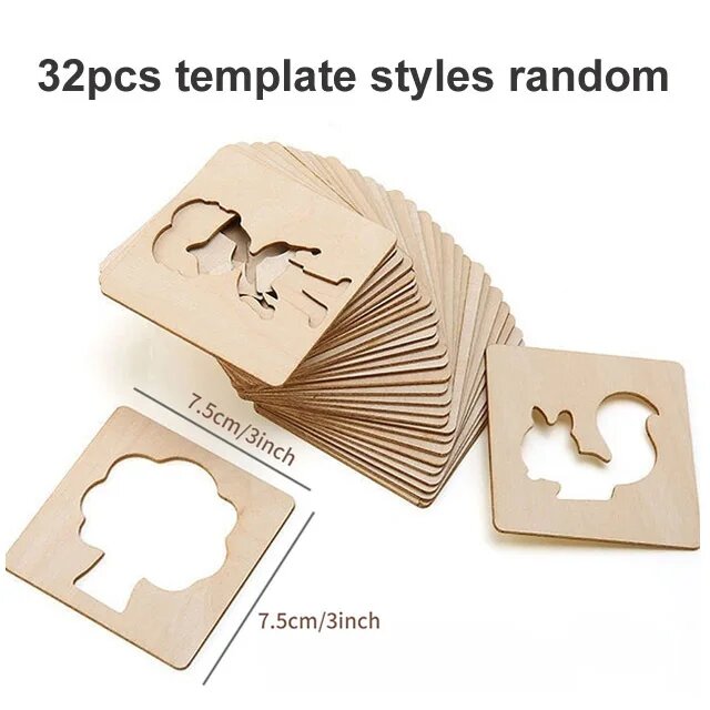 Деревянные развивающие игрушки Монтессори skxnier 32 шт. 32pcs Random