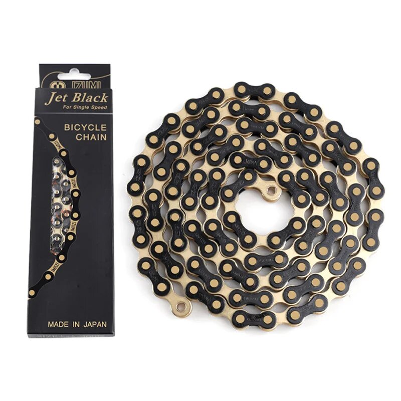 IZUMI Fixie Track велоцепь стальная 100 звеньев A Black-gold