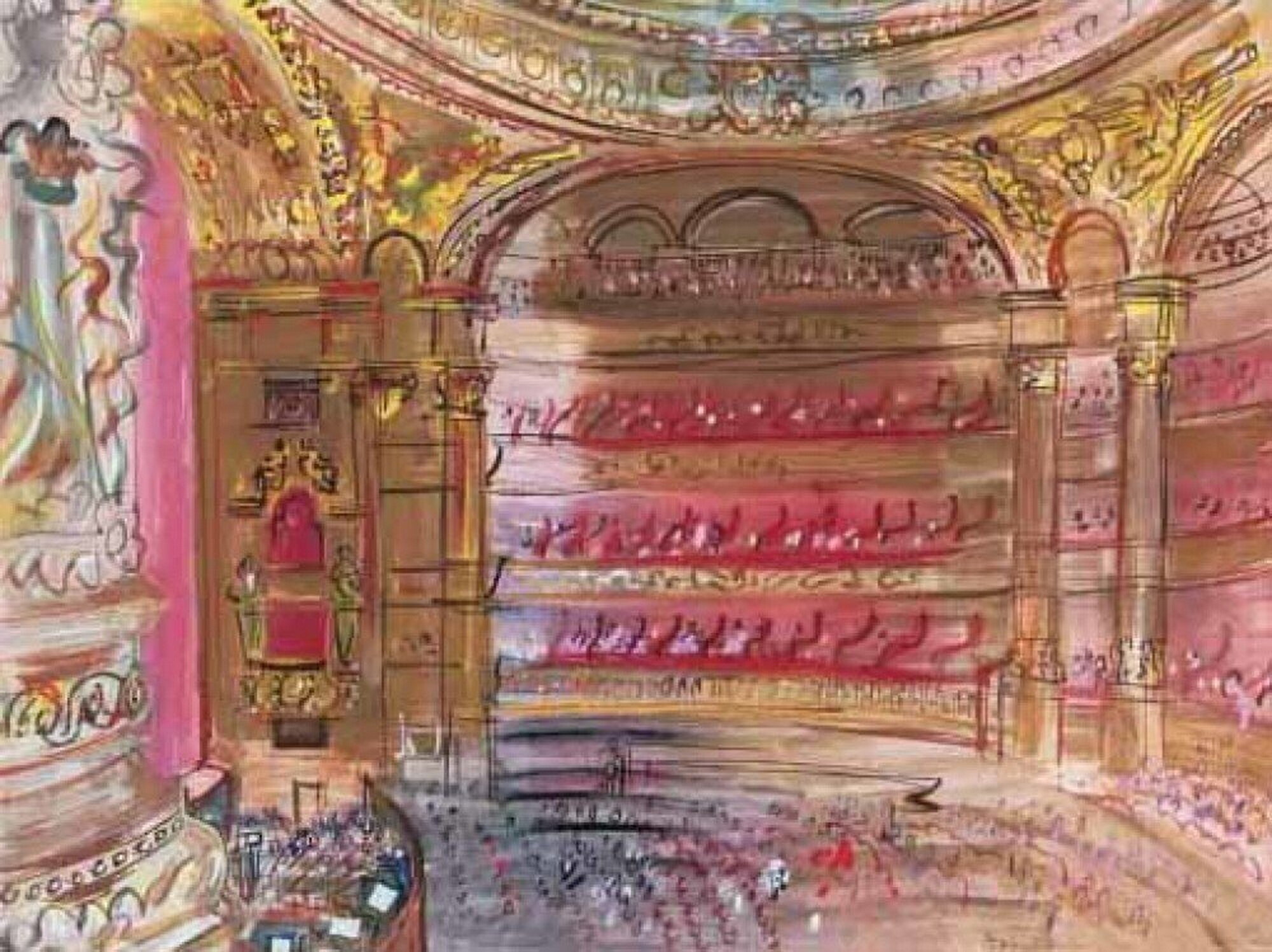 Плакат, постер Рауль Дюфи: опера в мазках на бумаге, размер 30х42см