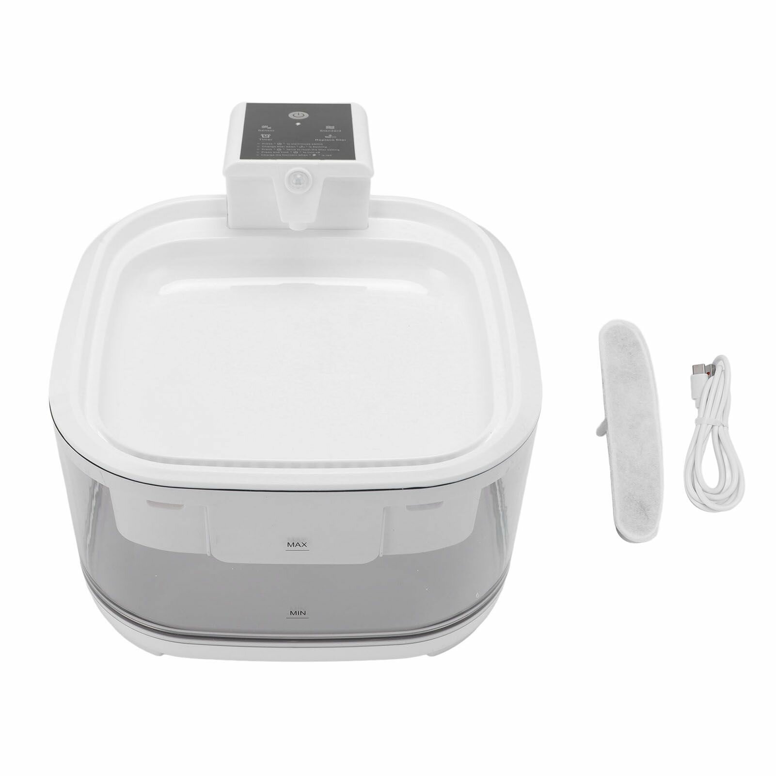 Кошачий фонтан (4.5л, бесшумный, белый)