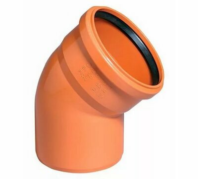 Отвод ПВХ рыжий OSTENDORF 110х45