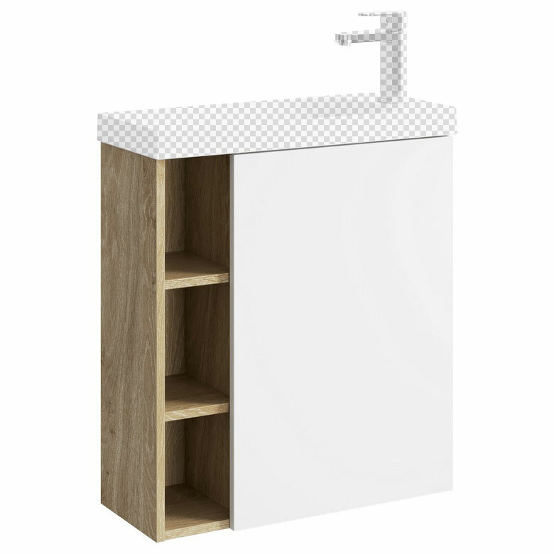 Тумба под раковину Aqwella Alba 59.5 ALB0106RDD правая