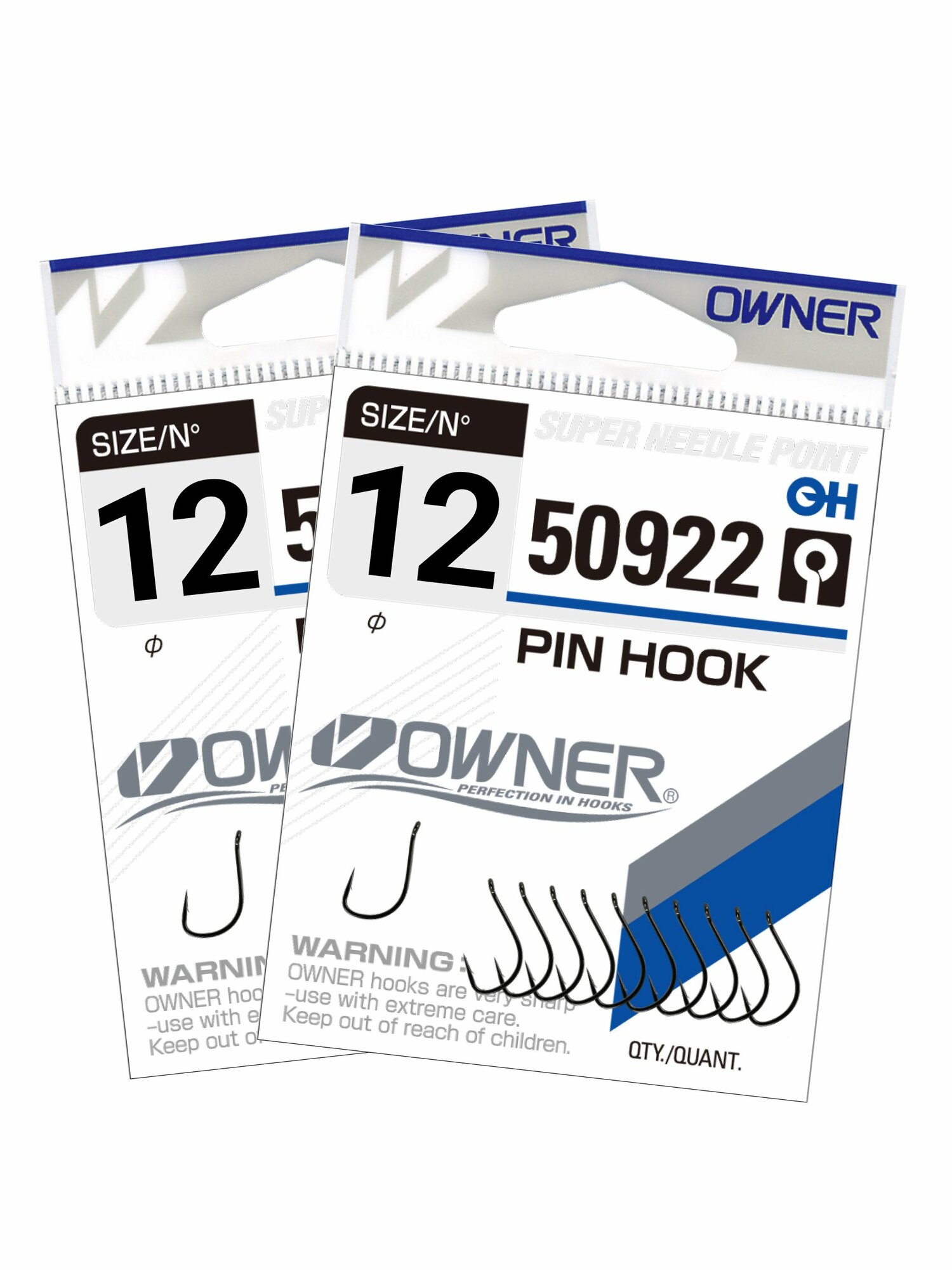 OWNER Крючок Pin Hook BC №12 11шт 2 упаковки