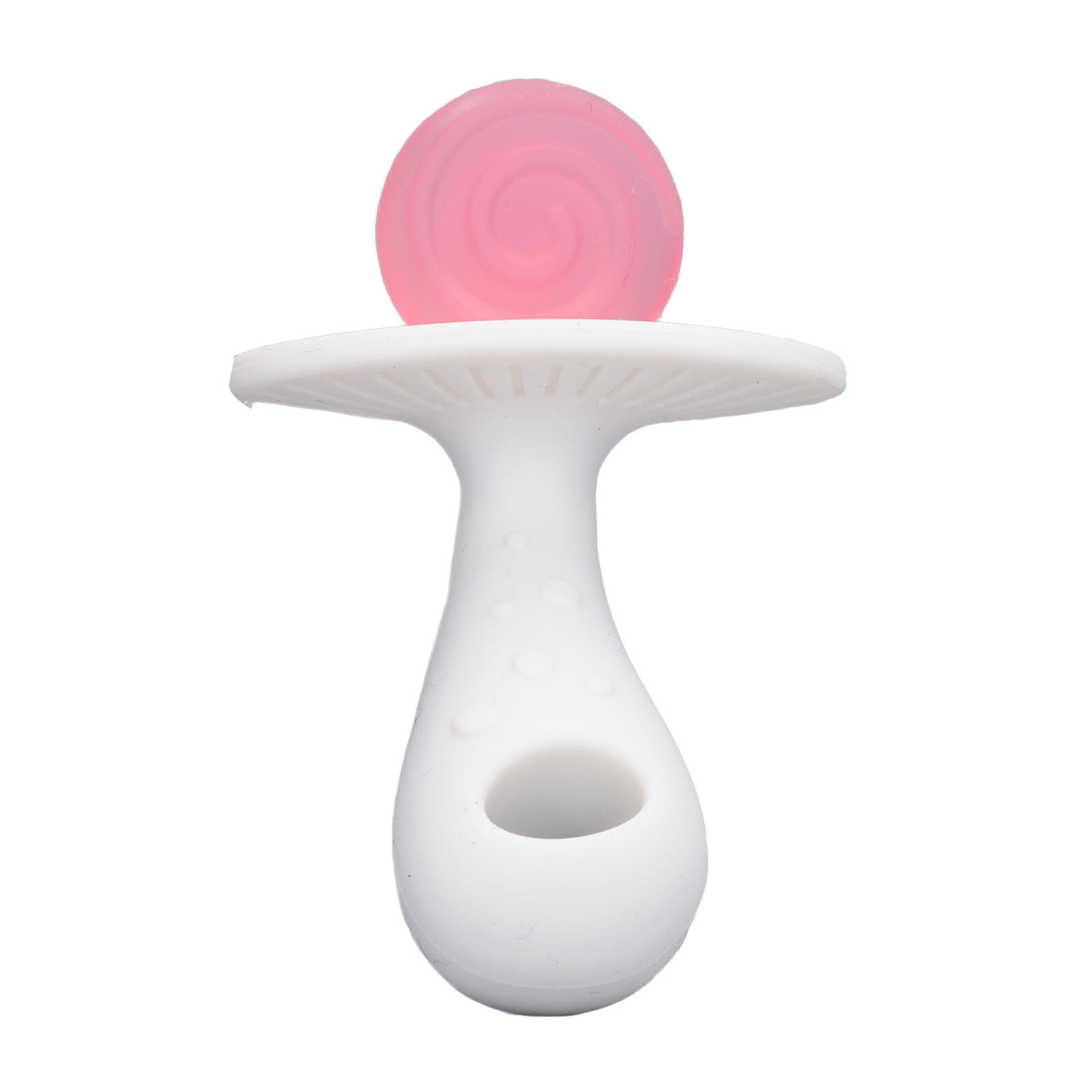 Детская прорезыватель для зубов силиконовый, варимый, форма конфеты, для младенцев от 6 до 12 месяцев, розовый/белый